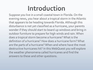 Hurricane web quest | PPT