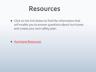 Hurricane web quest | PPTX