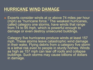 Hurricane Wind Damage | PPTX