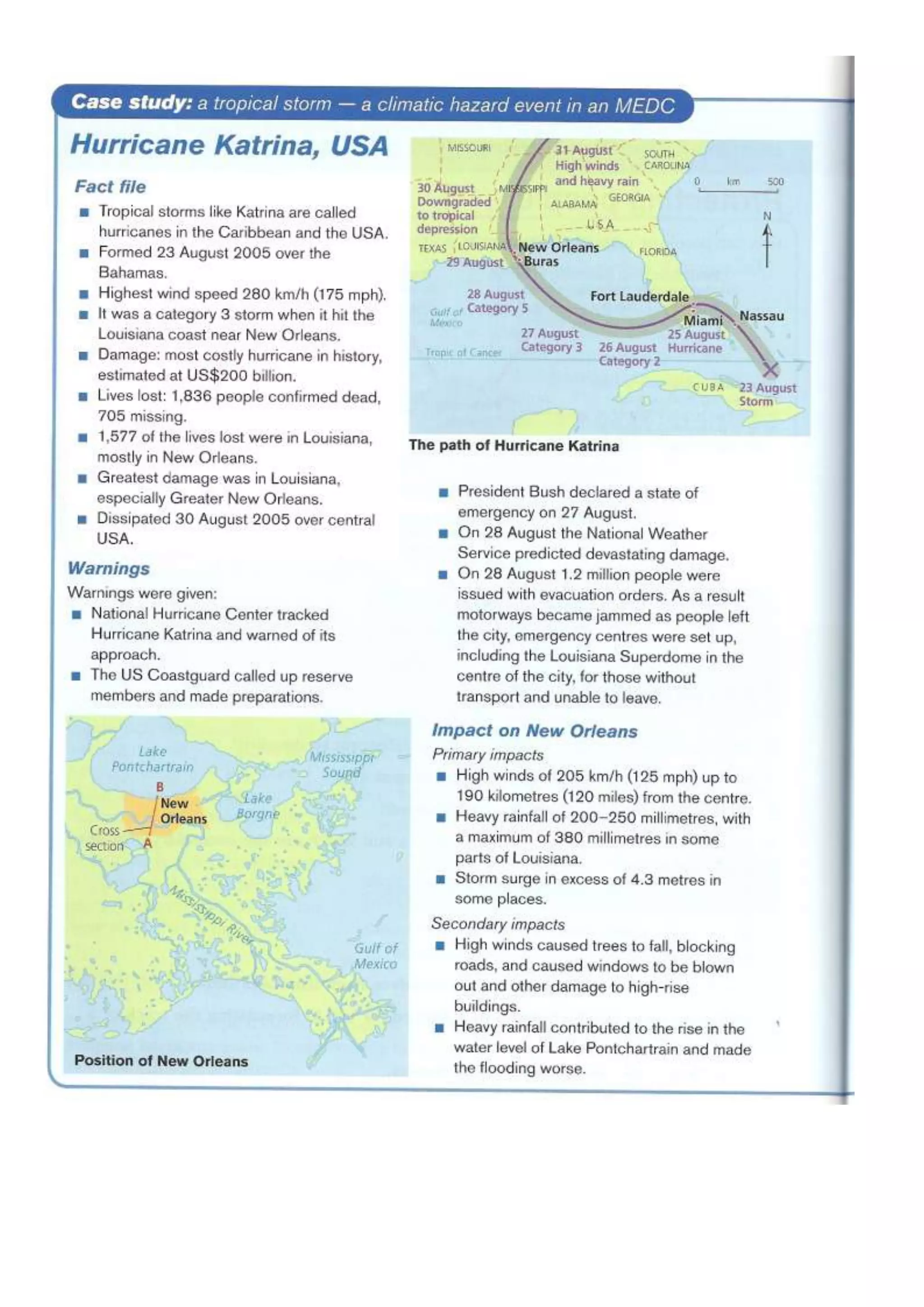 Hurricane katrina factsheet | DOCX