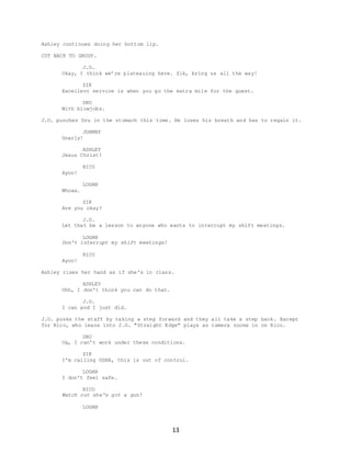 Hurry Up & Wait Pilot Script | PDF