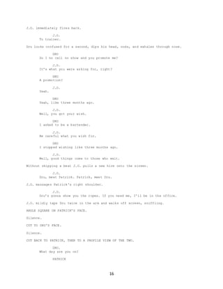 Hurry Up & Wait Pilot Script | PDF