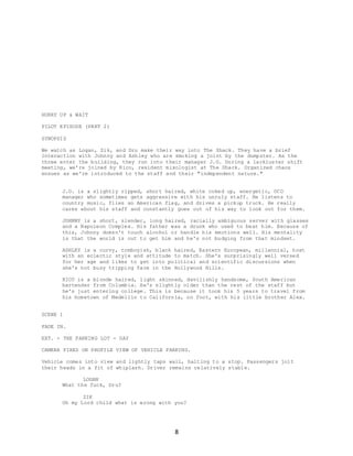 Hurry Up & Wait Pilot Script | PDF