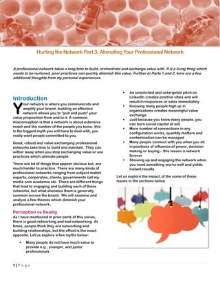 Hurting the Network: Part 3 | PDF