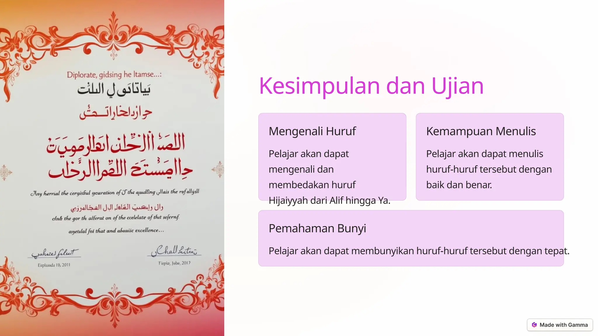 Huruf-Hijaiyyah-Tahun-Satu.SEKOLAH PEKAN RANAU SABAH | PPT