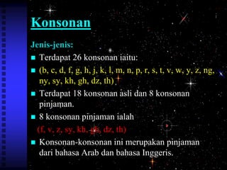 Huruf-huruf dalm bahasa melayu | PPTX