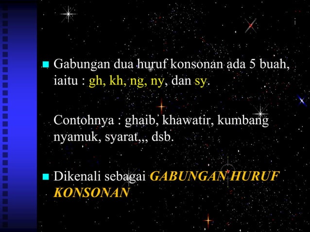 Huruf-huruf dalm bahasa melayu | PPTX