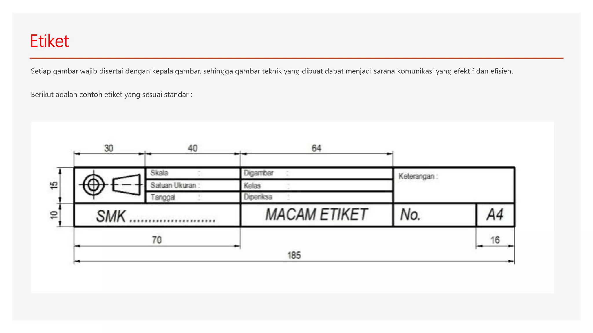 Huruf, Angka Dan Etiket Gambar Teknik Otomotif.pptx