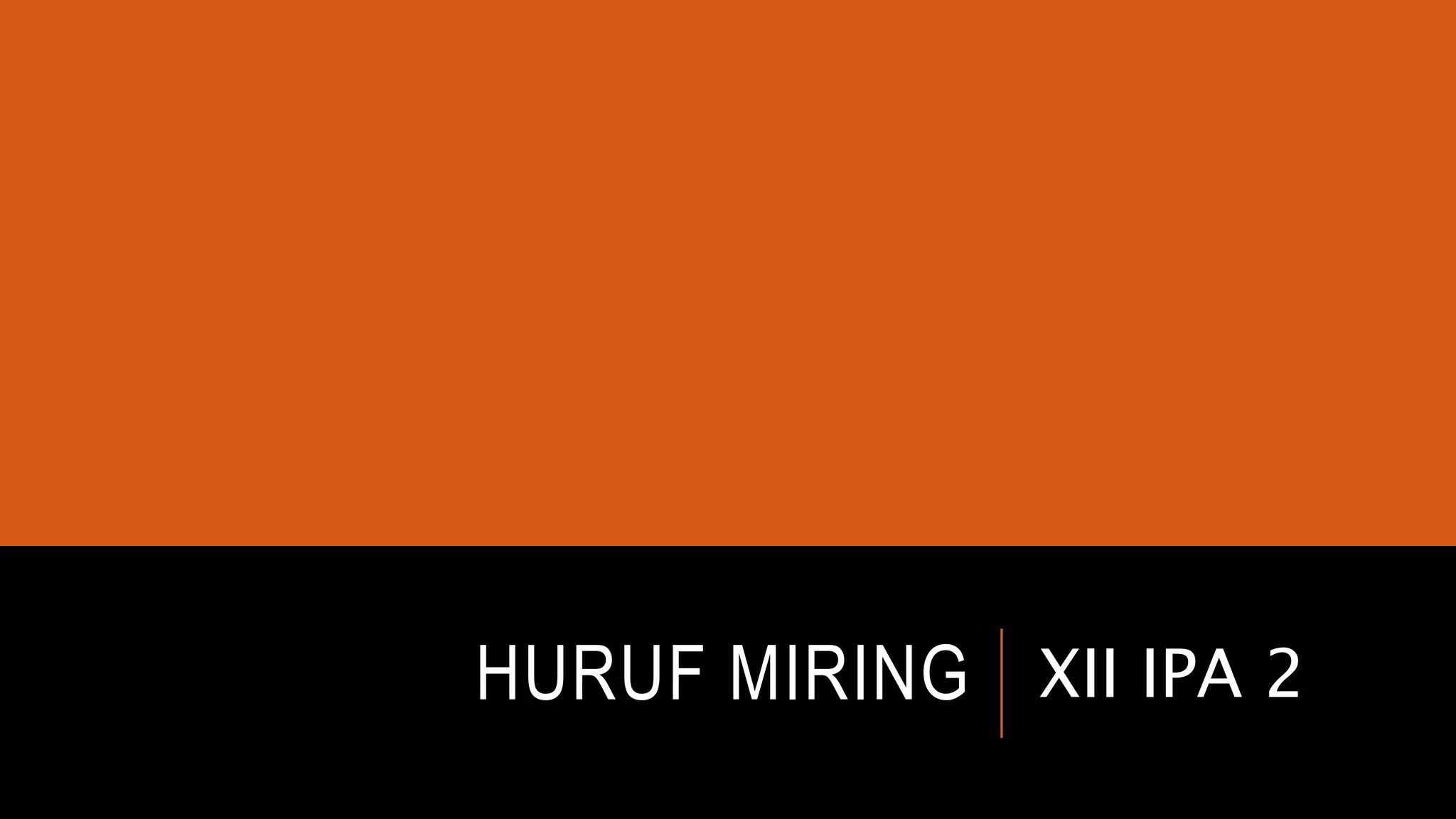 Huruf miring | PPTX