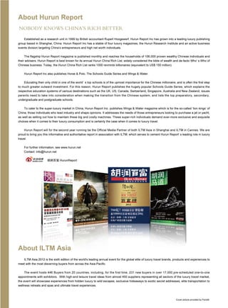 The Chinese Luxury Traveller 2012 | PDF | Asia Travel | Travel Locations