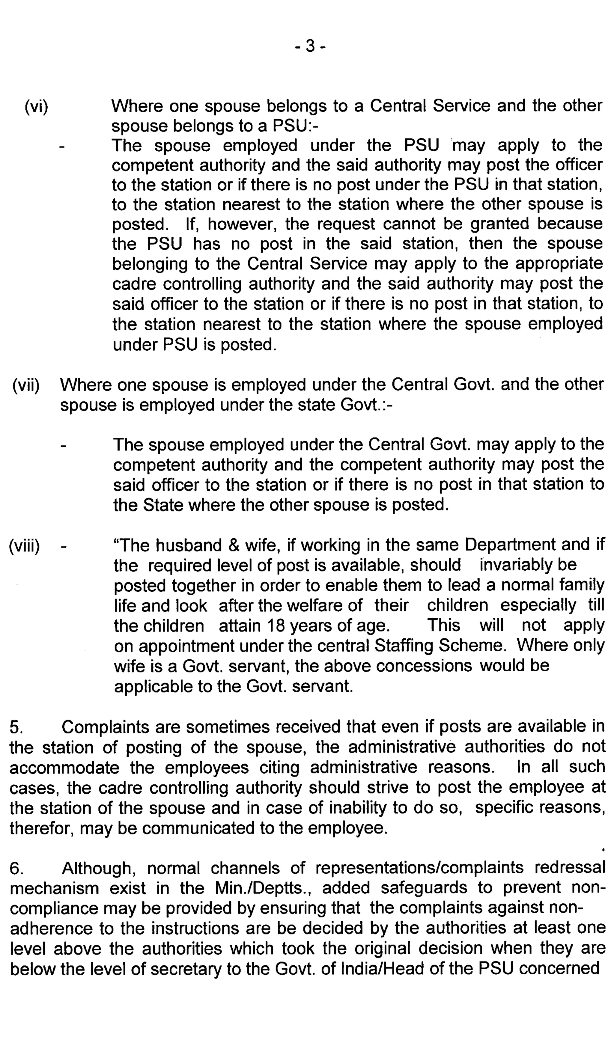 Husband and wife gov job same station g.o | PDF