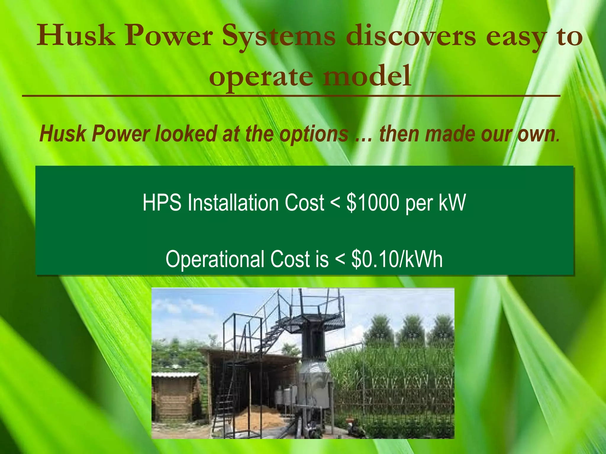 Husk power system | PPT