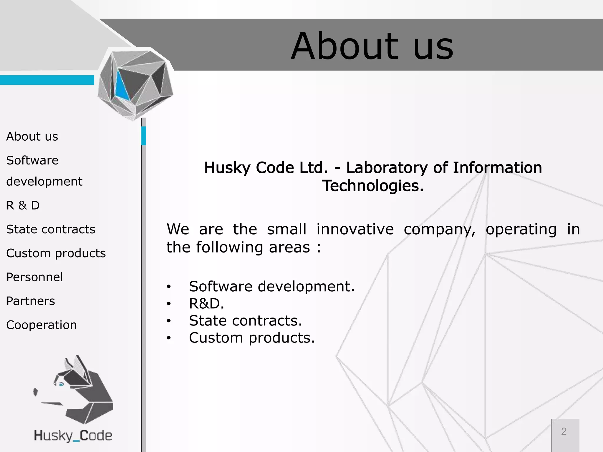 Husky Code Ltd. - for partners | PPT