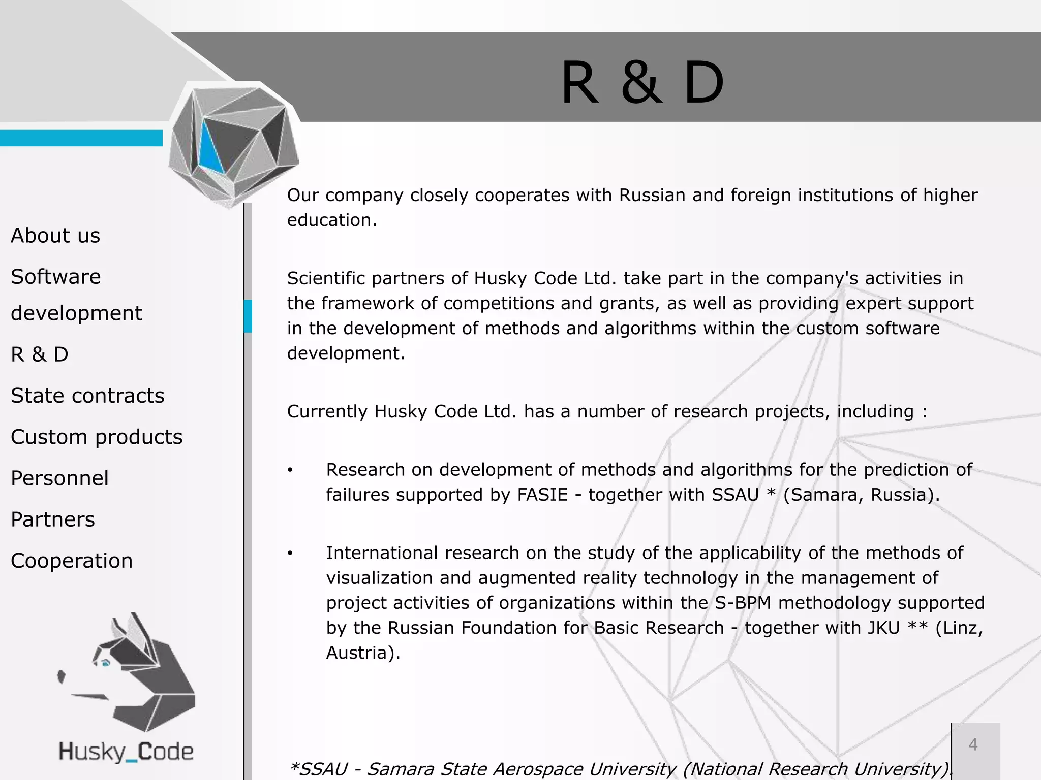 Husky Code Ltd. - for partners | PPT