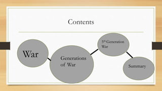 5th Generation Warfare | PPTX