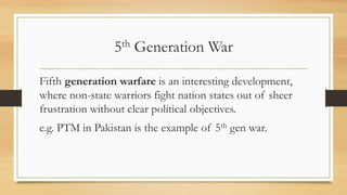 5th Generation Warfare | PPTX