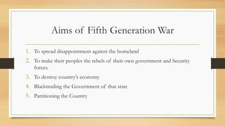 5th Generation Warfare | PPTX