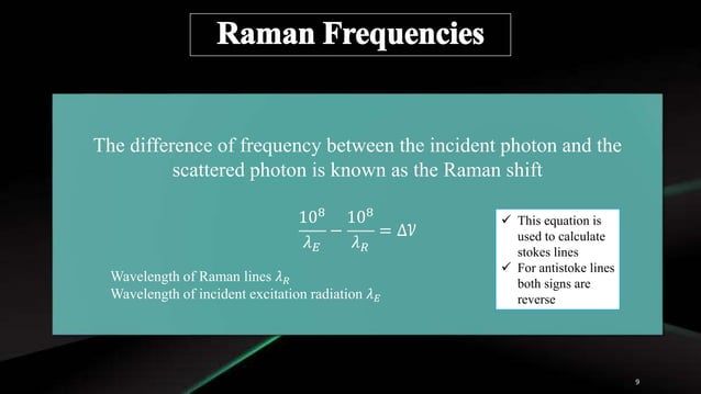 husna zaheer raman spectroscopy - Copy.pptx | Chemistry | Science