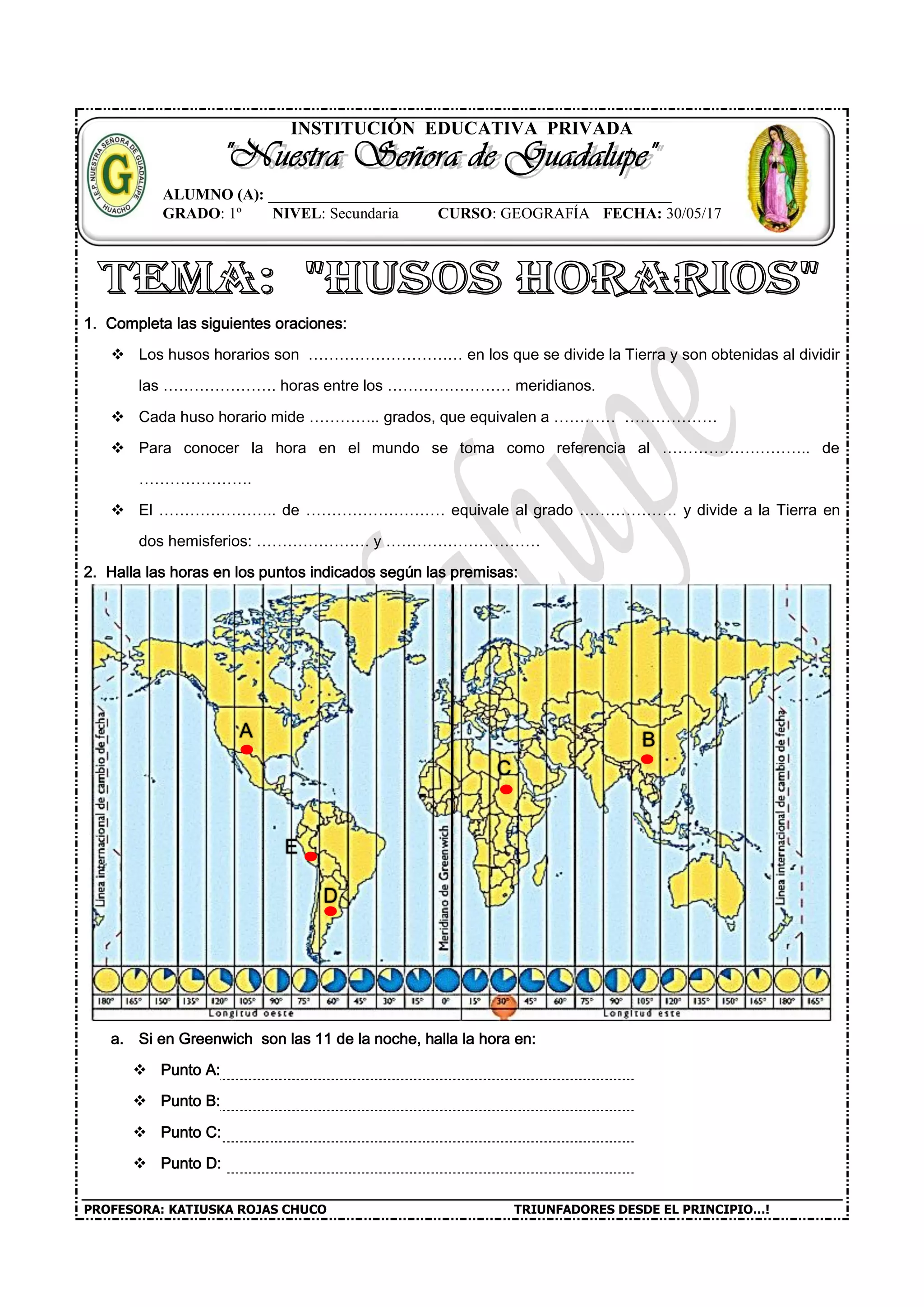 Husos horarios | PDF | Geography | Science