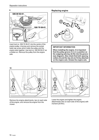 Husqvarna rider 14 pro service repair manual | PDF