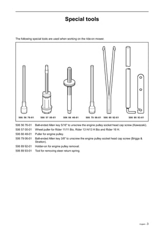 Husqvarna rider 14 pro service repair manual | PDF | First Aid | Injuries