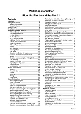 Husqvarna rider pro flex 18 mower service repair manual | PDF