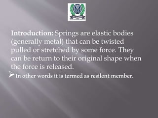 mechanical springs | PPTX