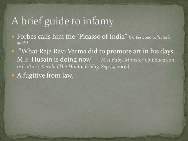 Hussain Hypocrisy | PPTX | Hinduism | Religion & Spirituality