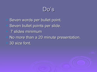 The rule of 7 adn 10/20/30 | PPT