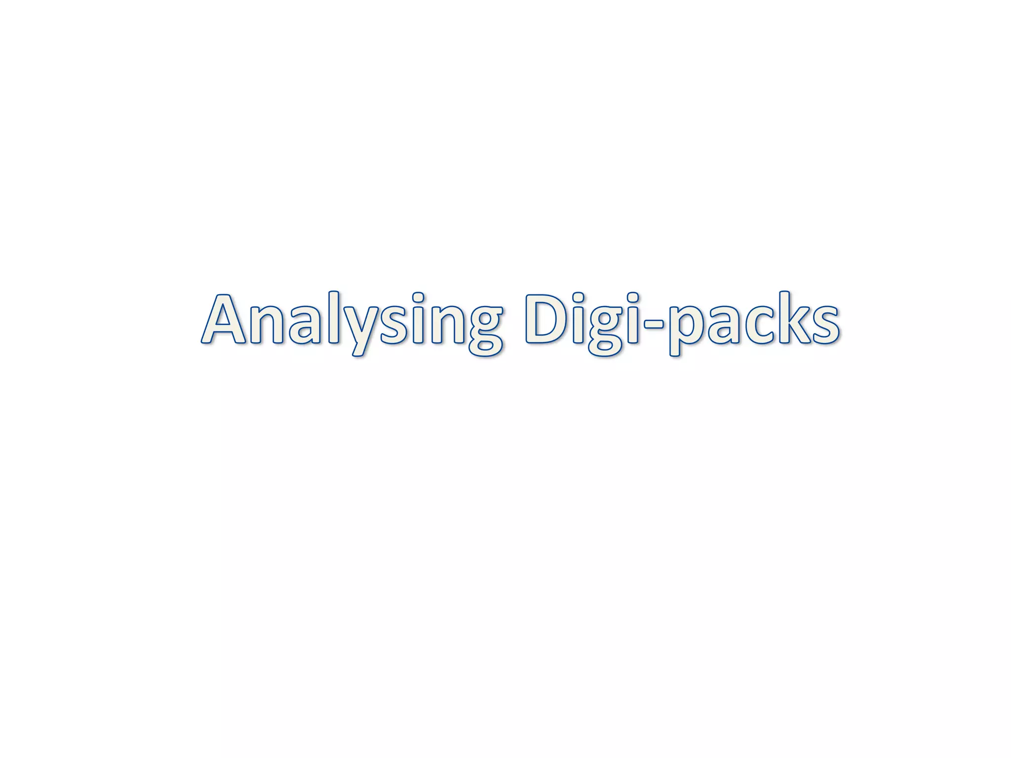 analysing digi packs | PPTX | Adult Contemporary Music | Music