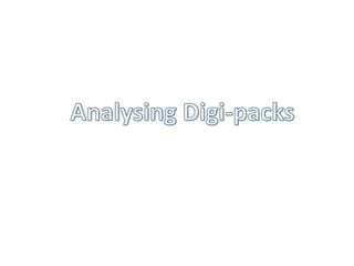 analysing digi packs | PPTX | Adult Contemporary Music | Music