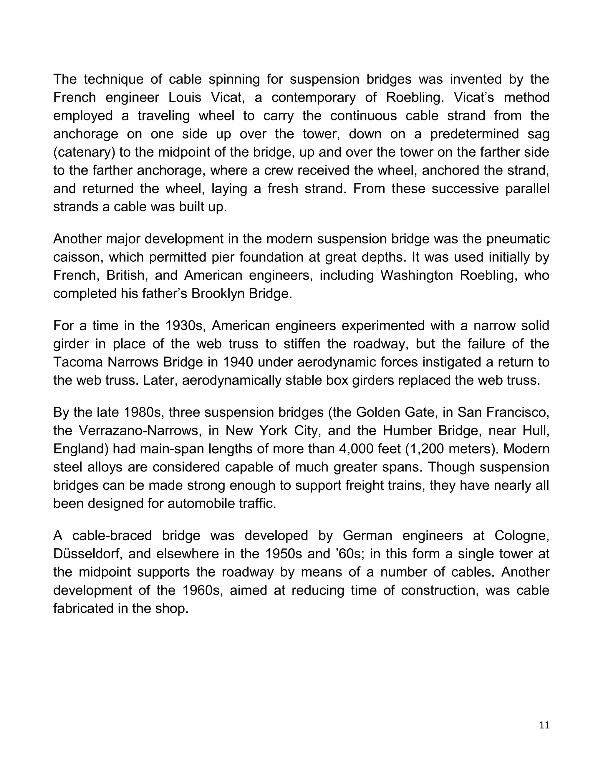 Suspension Bridges VS Cable-Stayed Bridges | PDF