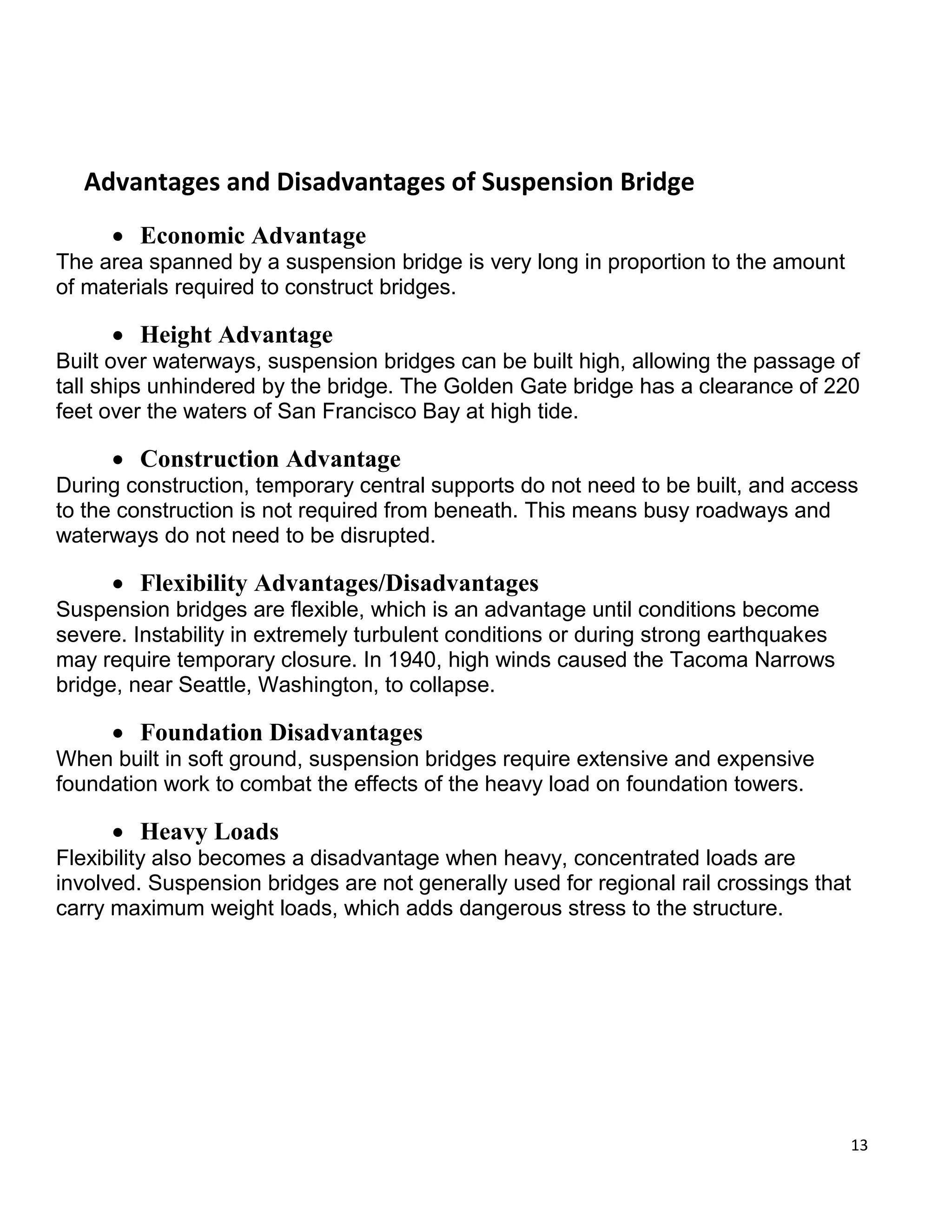 Suspension Bridges VS Cable-Stayed Bridges | PDF
