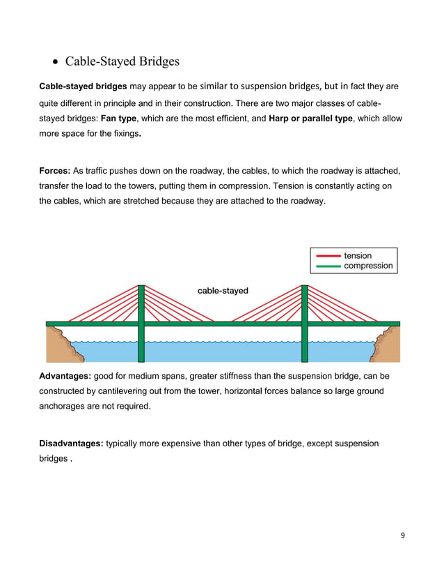 Suspension Bridges VS Cable-Stayed Bridges | PDF | Geology | Science