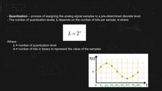 A presentation about Analog and Digital Signals and how to convert between them. | PPT