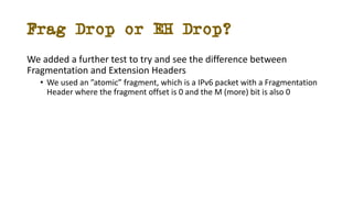 IETF 113: IPv6 fragmentation and EH behaviours | PDF