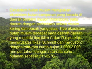 Hutan Musim Tropis | PPT