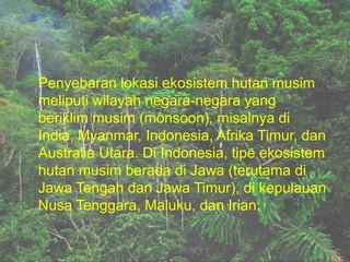 Hutan Musim Tropis | PPT | Free Download