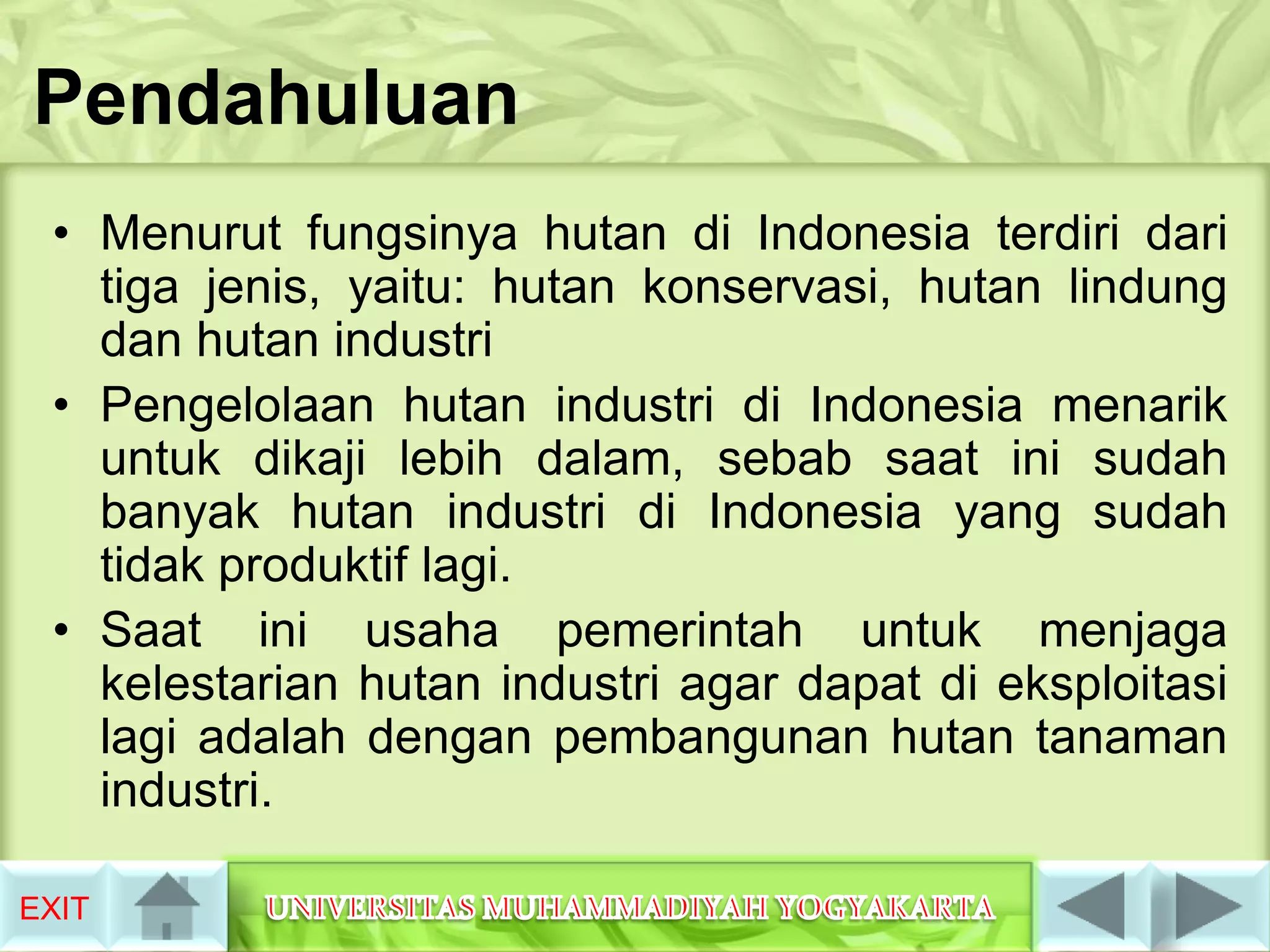 Hutan tanaman industri (hti) | PPTX