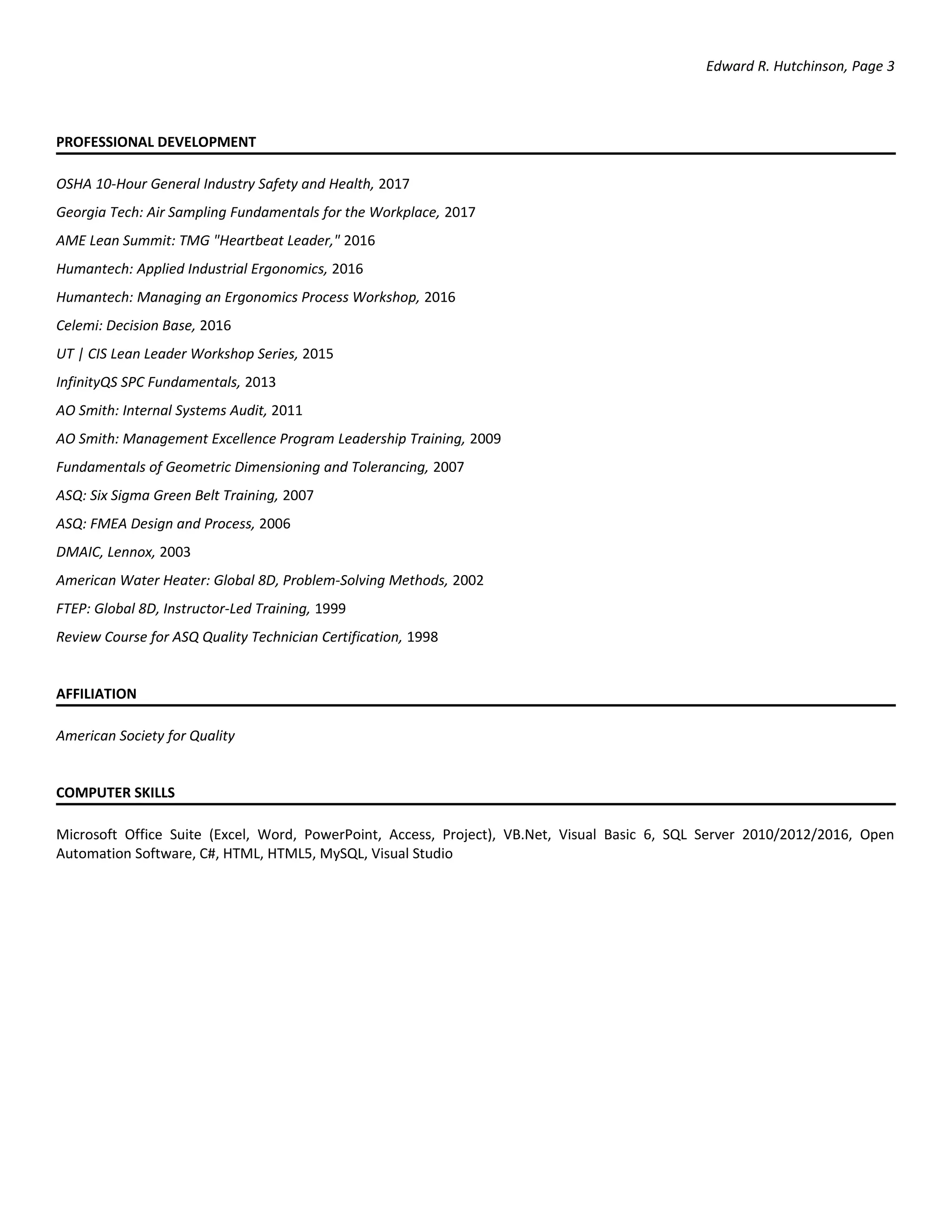 Randy Hutchinson_Resume | PDF