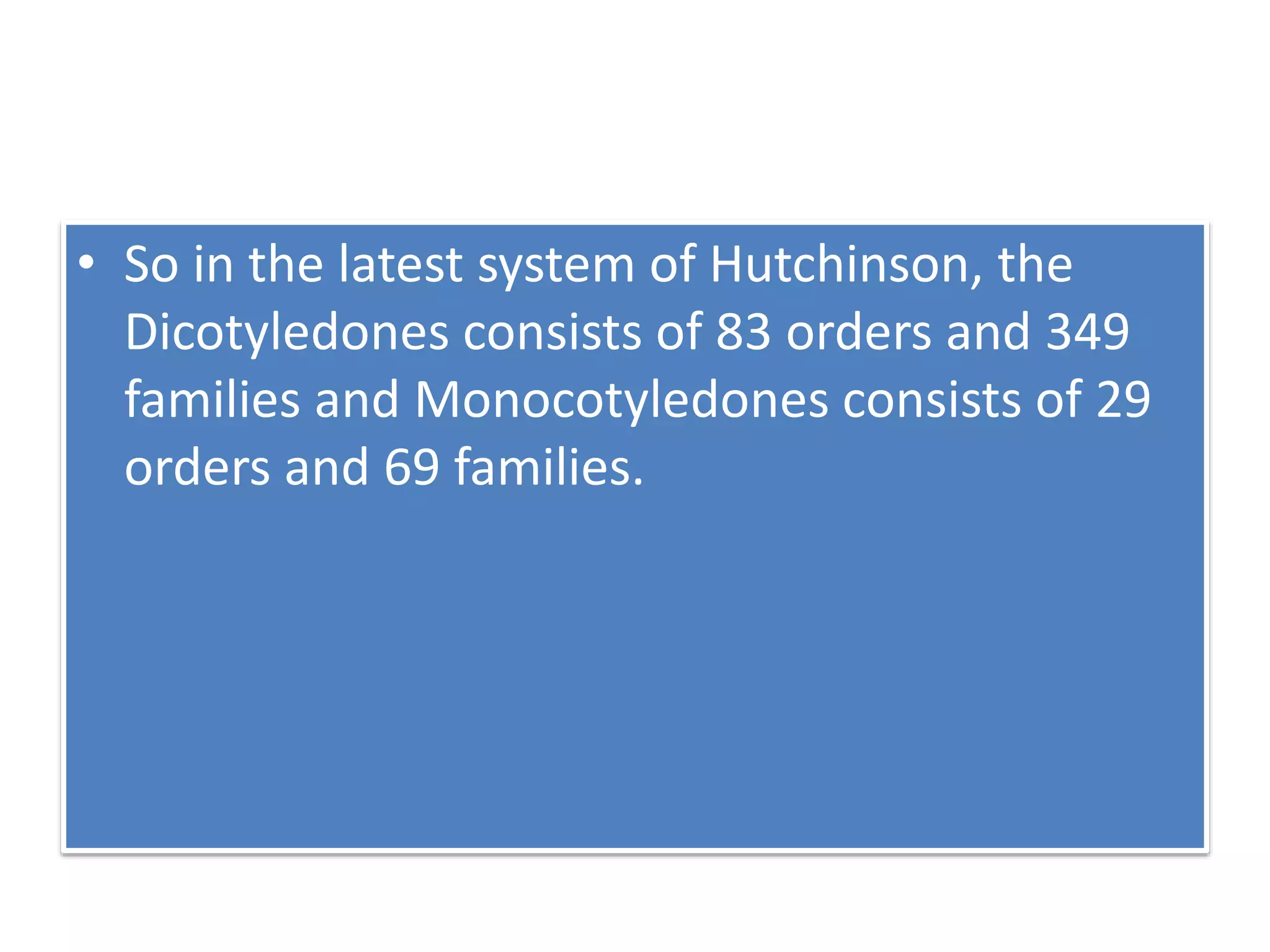 Hutchinsons system of classification | PPTX