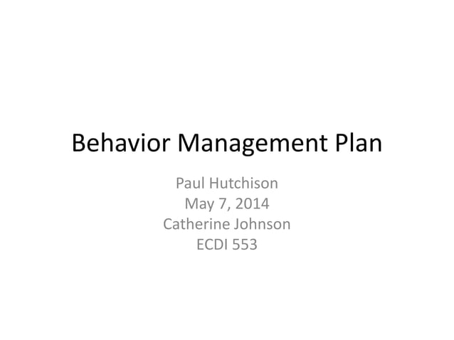 Hutchison p bmp draft 2 | PPT