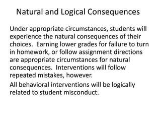 Hutchison P Behavior Management Plan (5/18/14) | PPT