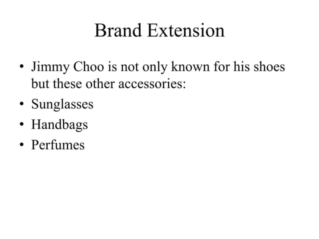 Jimmy Choo // Brand Case Study | PPTX