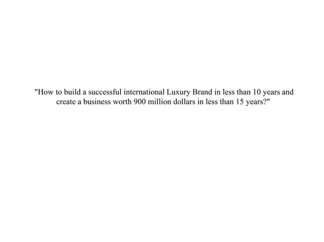 Jimmy Choo // Brand Case Study | PPTX