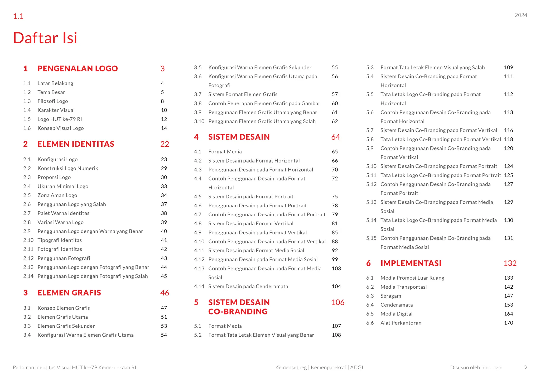 Pedoman Identitas Visual HUT RI KE-79- Publik | PDF