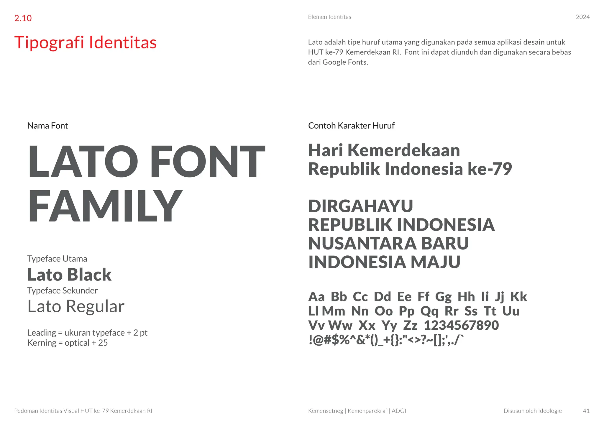 Pedoman Identitas Visual HUT RI KE-79- Publik | PDF