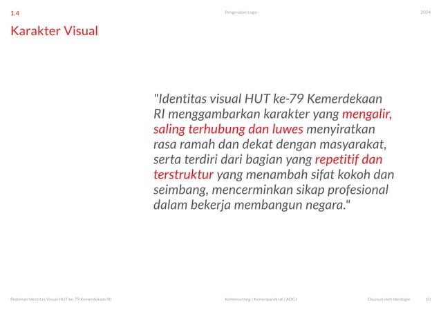 Pedoman Identitas Visual HUT RI KE-79- Publik | PDF