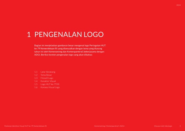 Pedoman Identitas Visual HUT RI KE-79- Publik | PDF
