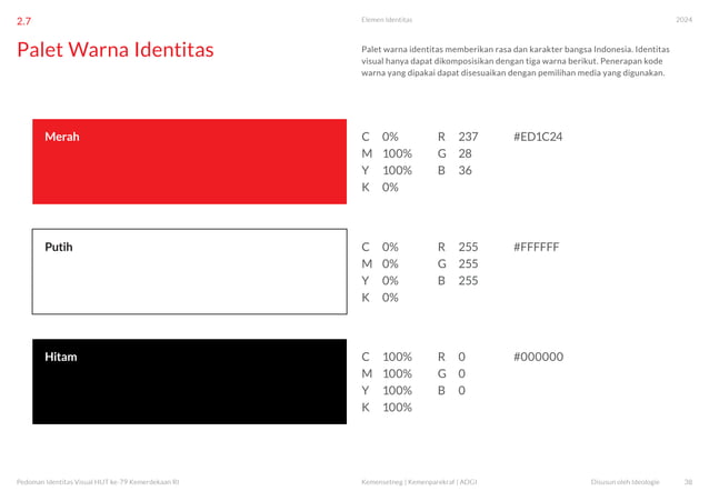 Pedoman Identitas Visual HUT RI KE-79- Publik | PDF
